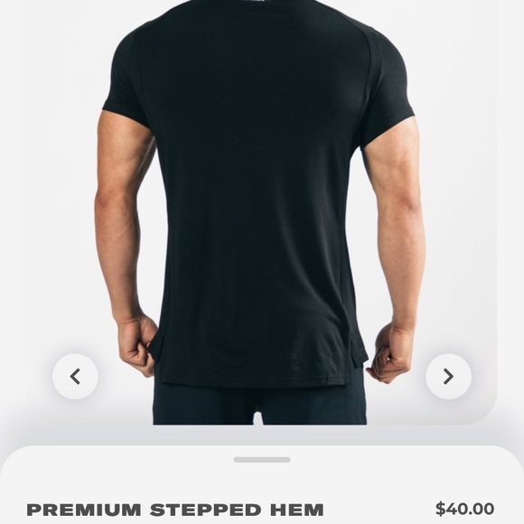 Alphalete | Shirts | Alphalete Premium Stepped Hem Short Sleeve | Poshmark